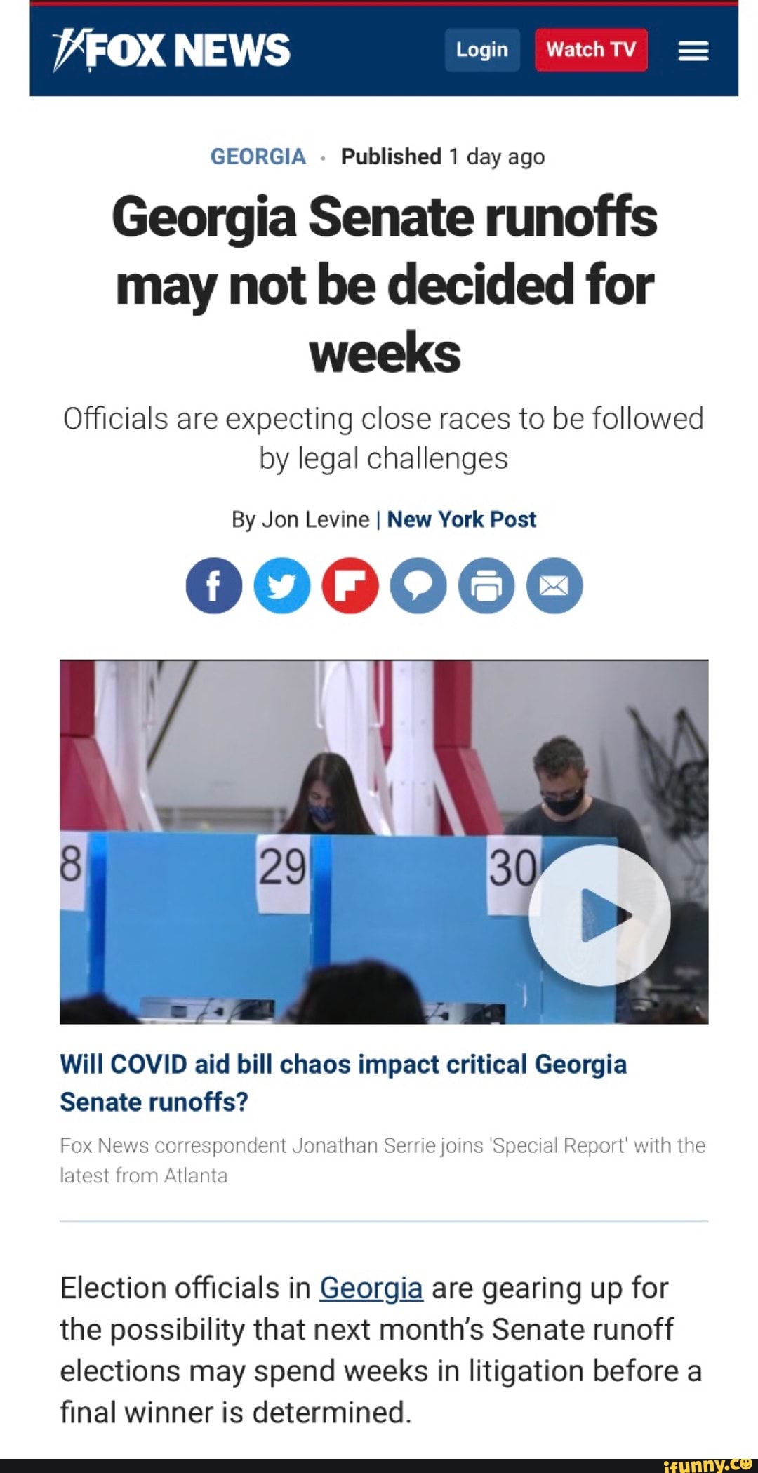FOX NEWS Login Watch TV - GEORGIA Published 1 day ago Georgia Senate ...