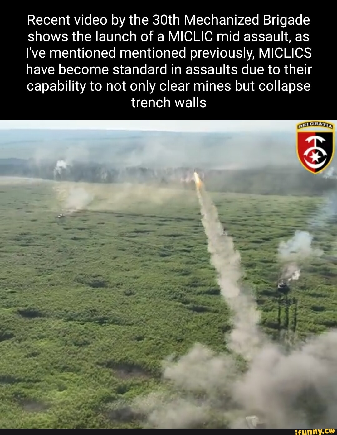 Recent video by the 30th Mechanized Brigade shows the launch of a ...