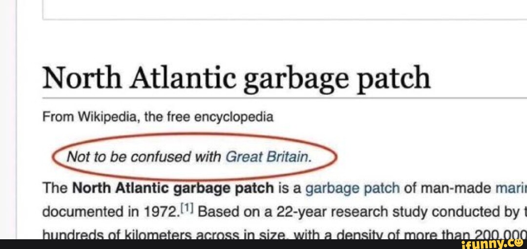 North Atlantic garbage patch From Wikipedia, the free encyclopedia Not ...