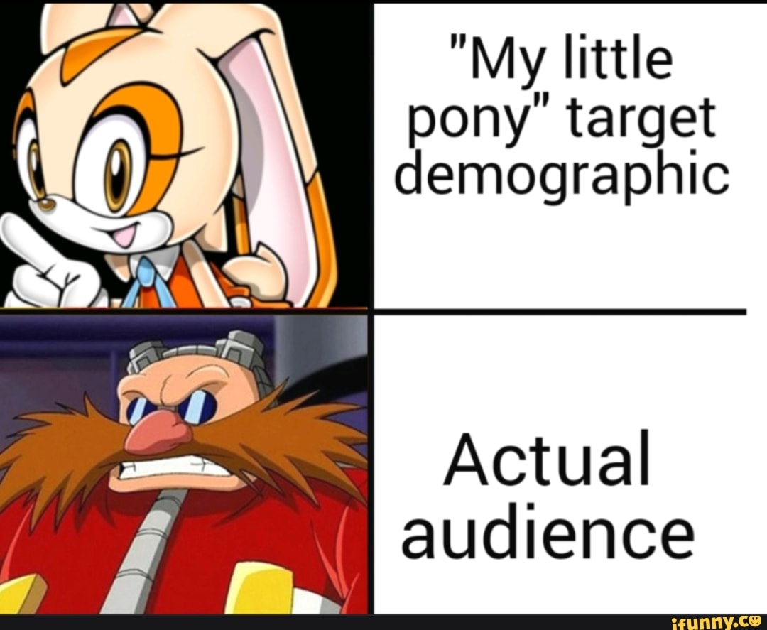 "My little pony target demographic Actual audience - iFunny