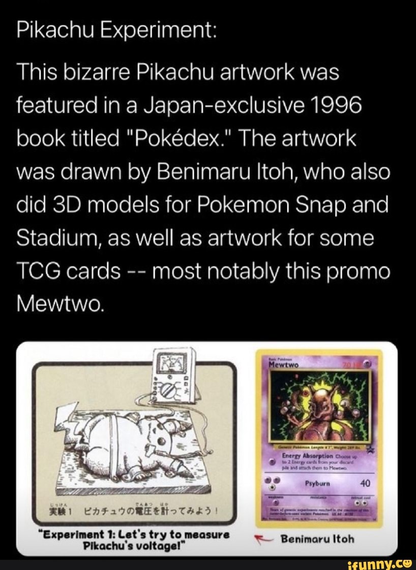 Pikachu Experiment: This bizarre Pikachu artwork was featured in a ...