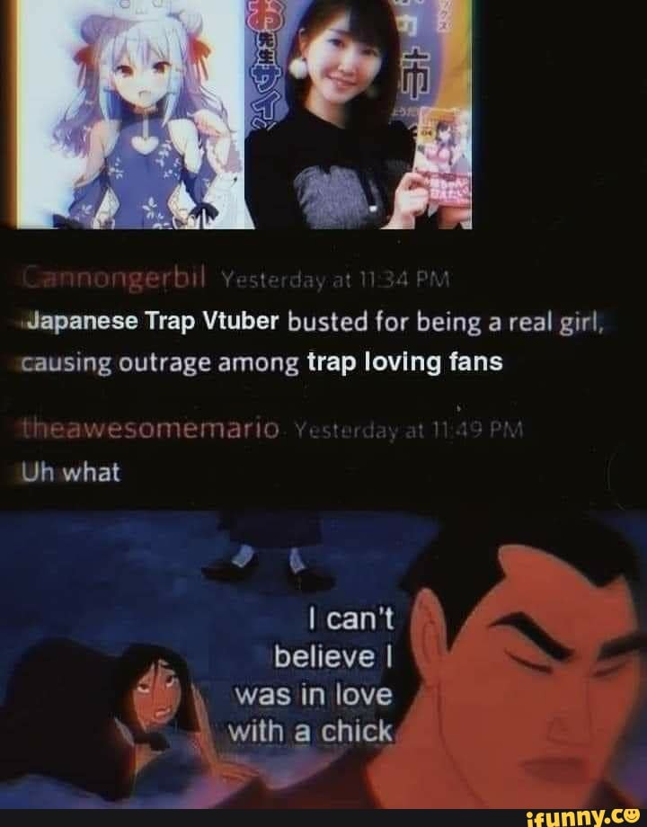 Japanese Trap Vtuber busted for being a real girl, causing outrage ...