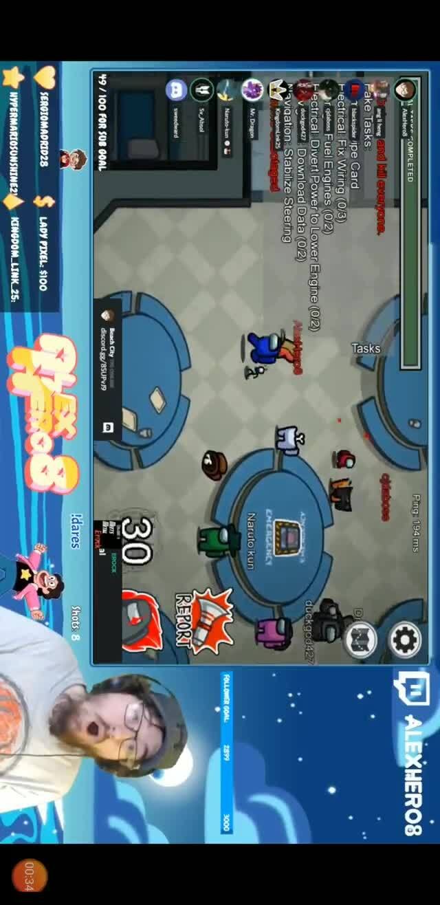 HACKER ON AMONG US ON STREAM!!!! (IM PINK) (HACKER IS RED)TURN UR ...