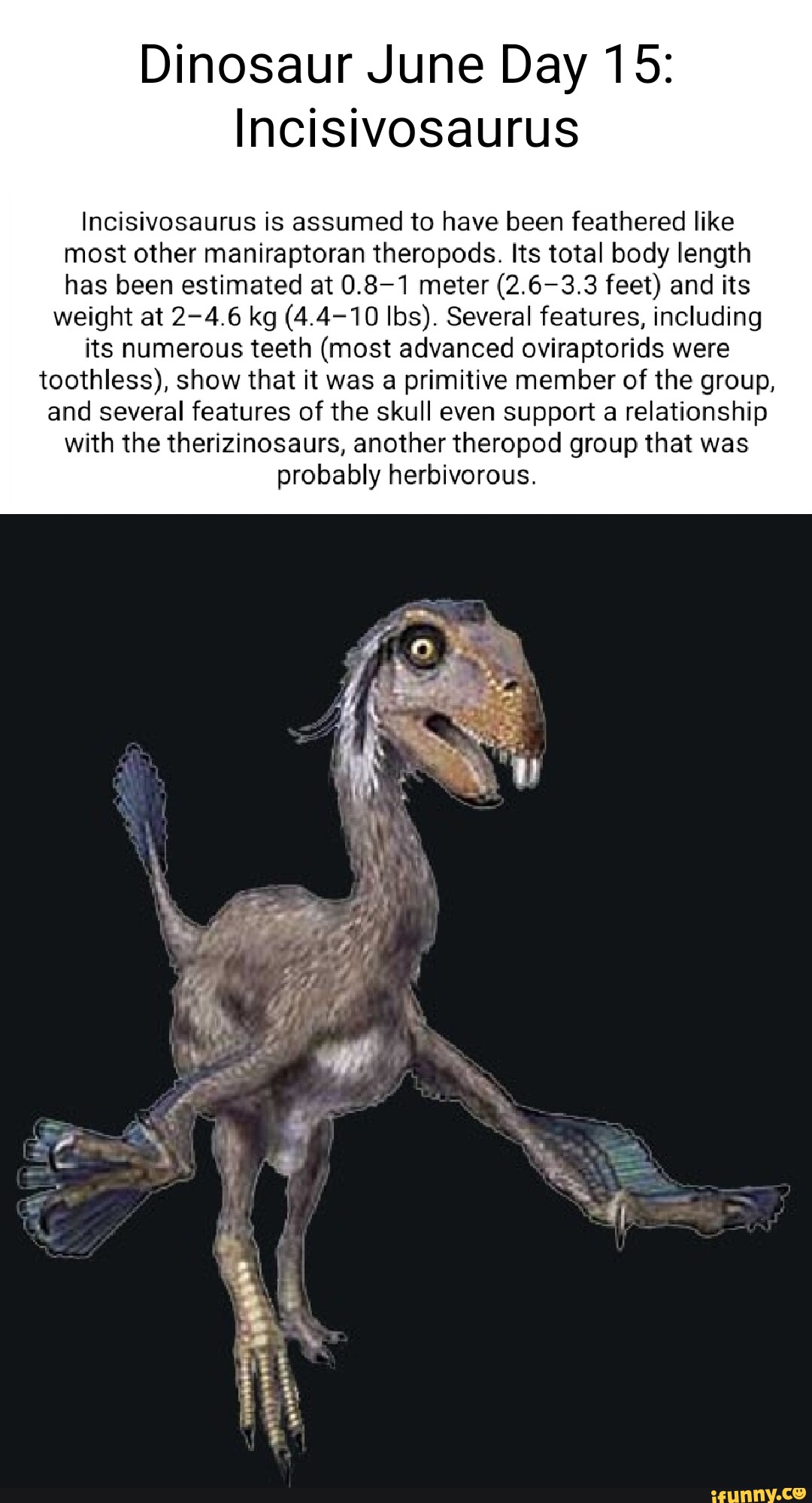 Dinosaur June Day 15: Incisivosaurus Incisivosaurus is assumed to have ...