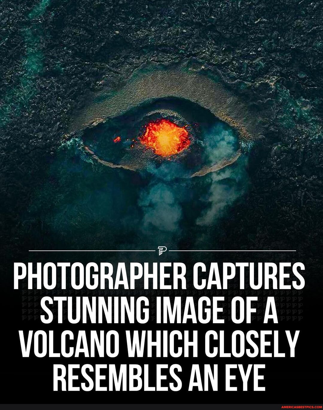 Swipe to see the incredible picture of a volcano captured in Iceland ...