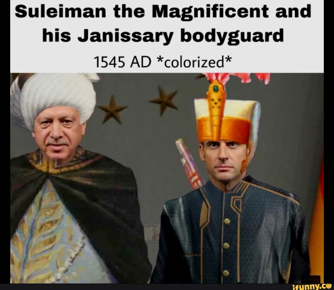 Suleiman the Magnificent and his Janissary bodyguard 1545 AD *colorized ...