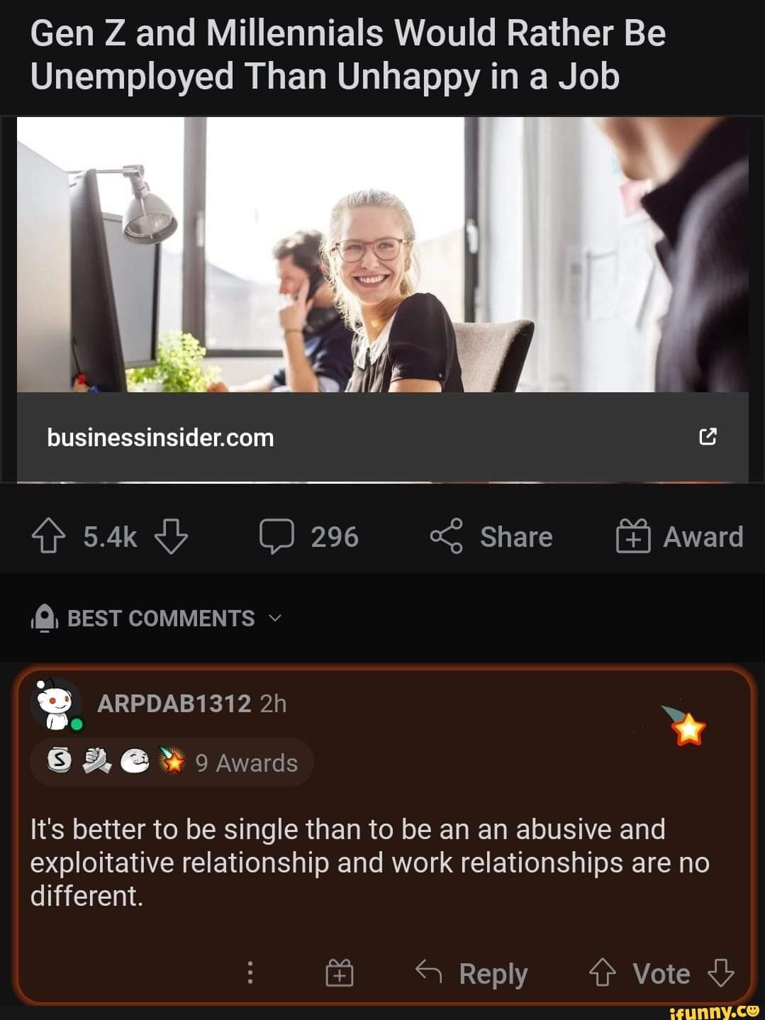 Gen Z and Millennials Would Rather Be Unemployed Than Unhappy in a Job ...