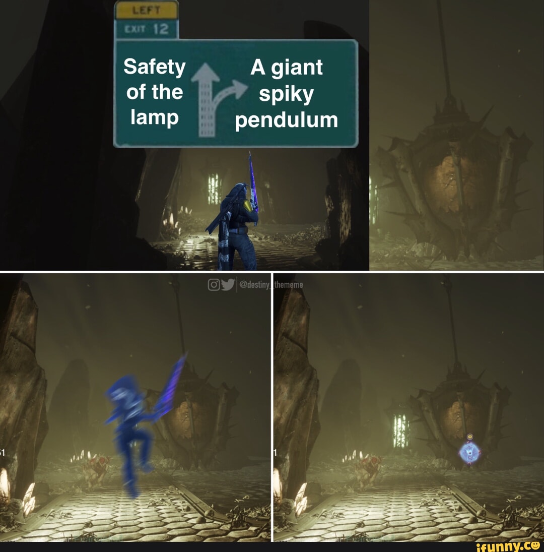 12 Safety A giant of the spiky lamp pendulum - iFunny
