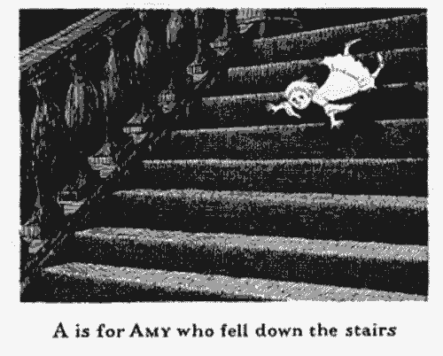 A is for Amy who fell down the stairs - iFunny