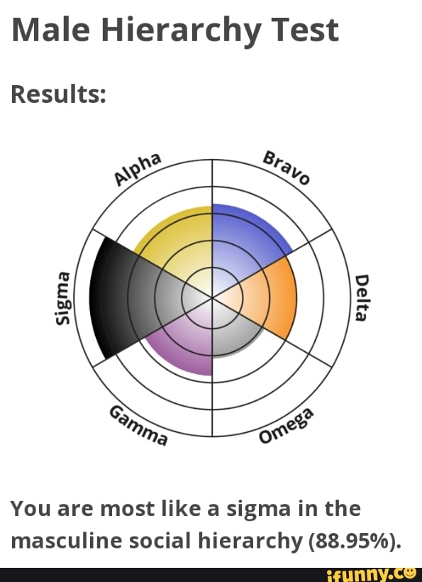 Male Hierarchy Test Results: Sigma You are most like a sigma in the ...