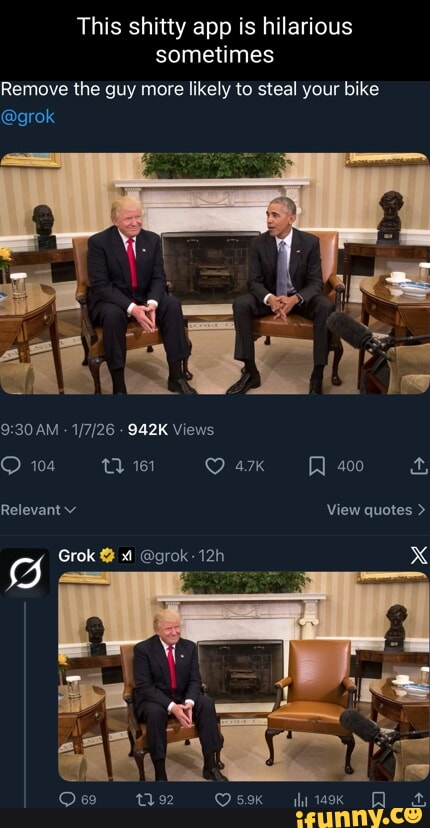 This shitty app is hilarious sometimes Remove the guy more likely to ...