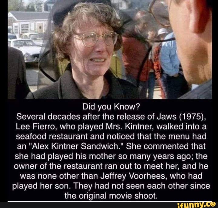 Did you Know? Several decades after the release of Jaws (1975), Lee ...