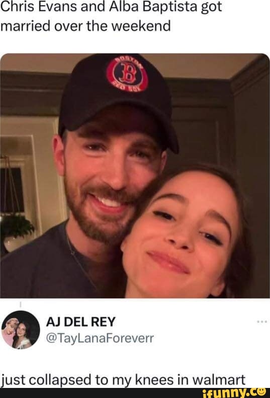 Ris Evans And Alba Baptista Got Married Over The Weekend Aj Del Rey