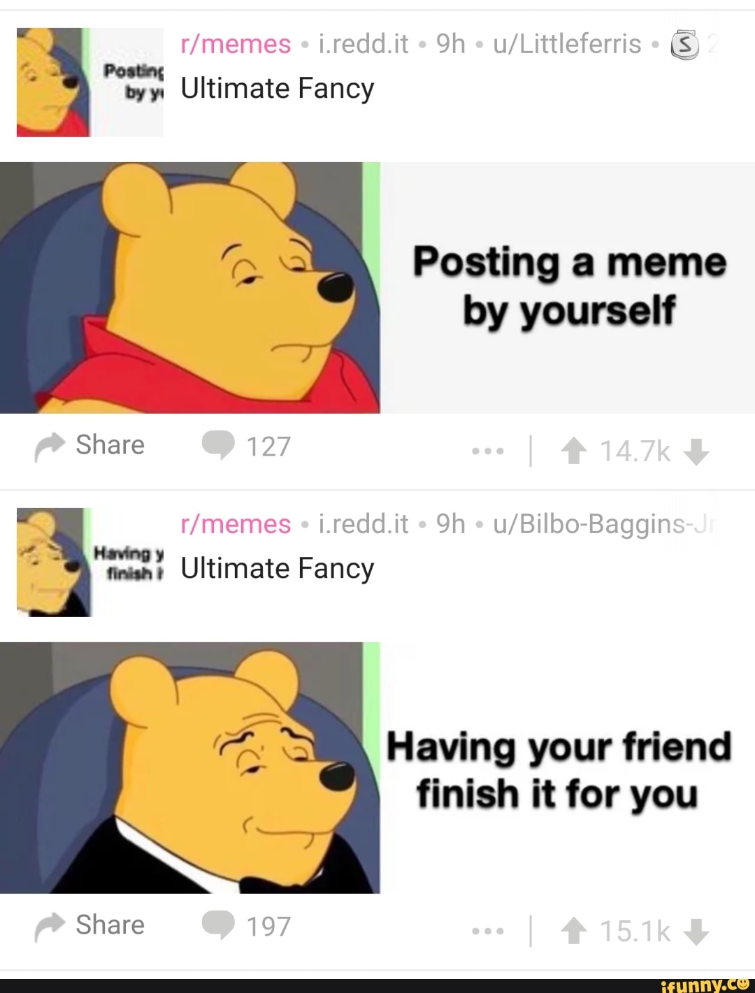 ~va Ultimate Fancy Posting a meme by yourself Share mr Ultimate Fancy ...