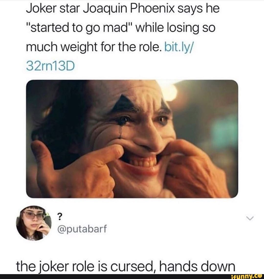Joker star Joaquin Phoenix says he "started to go mad" while losing so ...