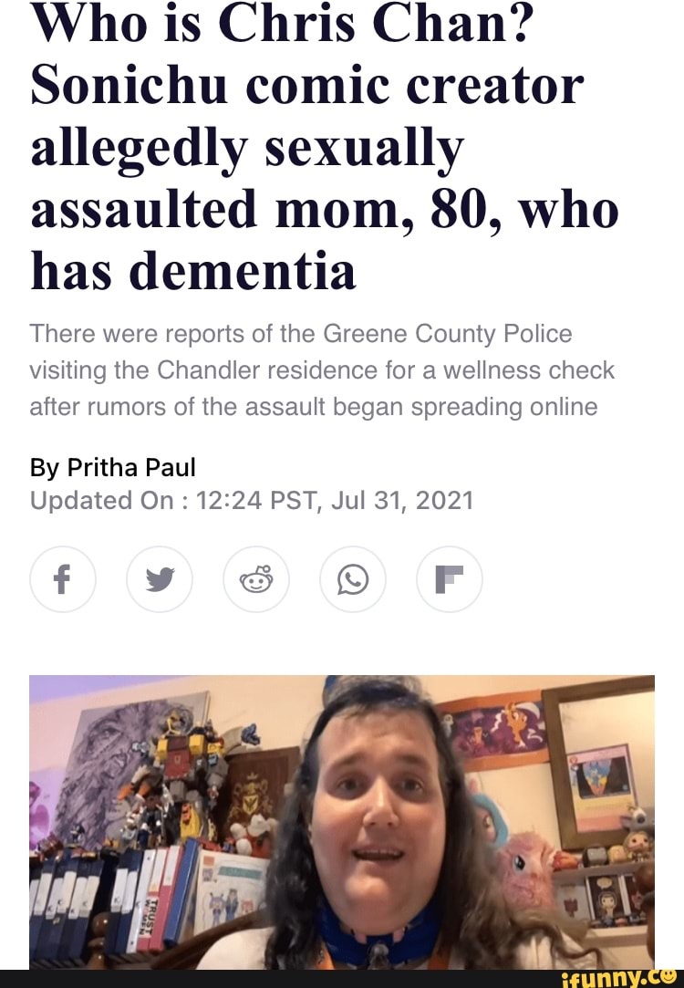 Who is Chris Chan? Sonichu comic creator allegedly sexually assaulted ...