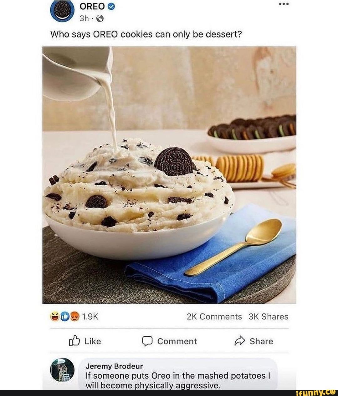 Jail. - OREO Who says OREO cookies can only be dessert? 1.9K Comments ...