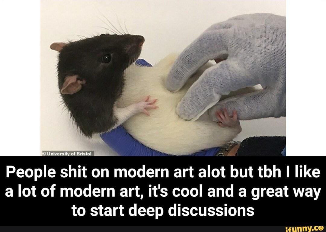 SUnlvesaity of People shit on modern art alot but tbh like lot of ...