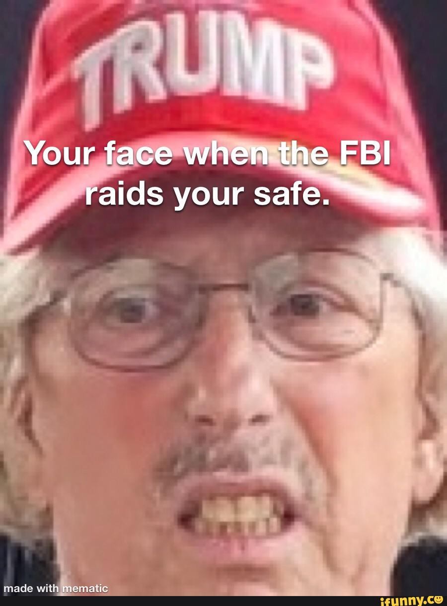Your face when the FBI raids your safe. made mematic - iFunny