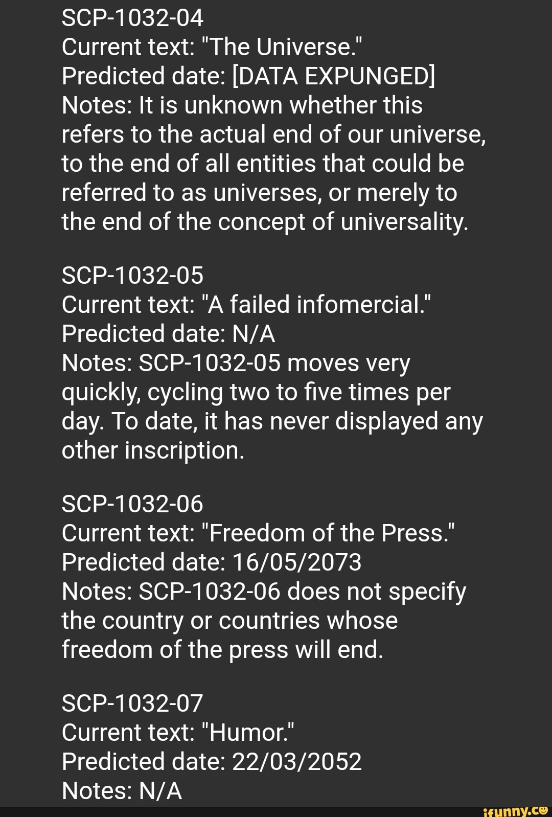 Scp1032 memes. Best Collection of funny Scp1032 pictures on iFunny