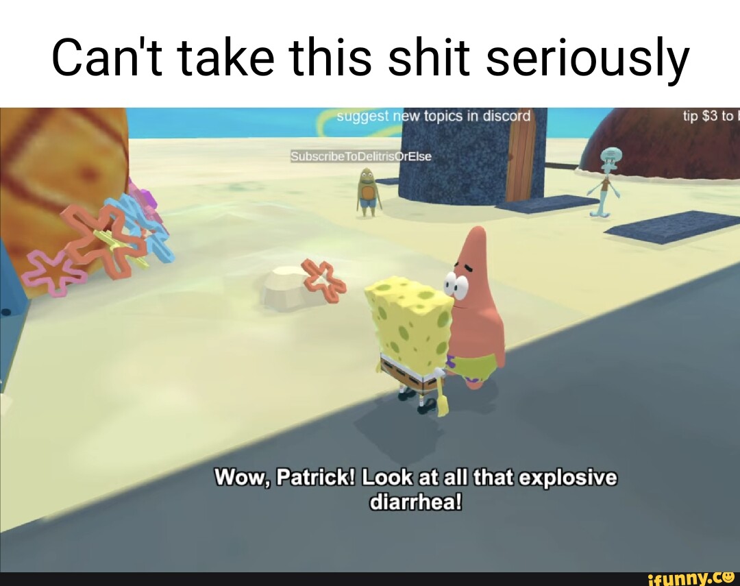 Can't take this shit seriously topics in discord tip $3 to I Wow ...