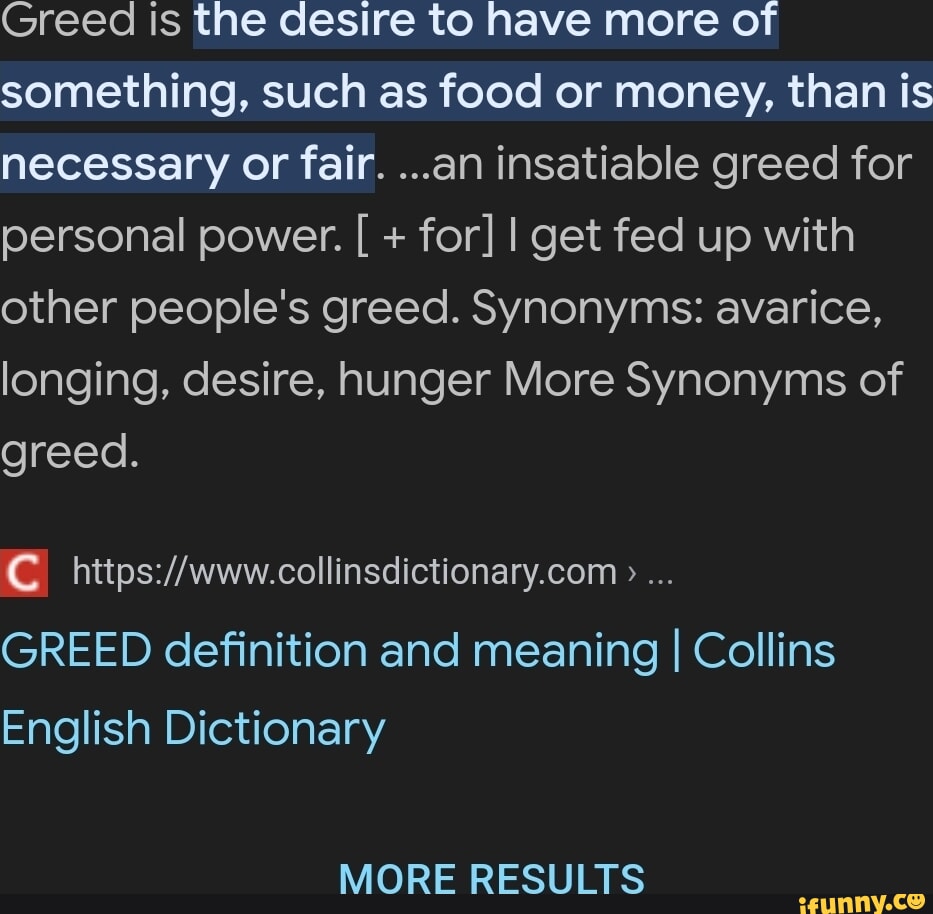 Avarice Definition