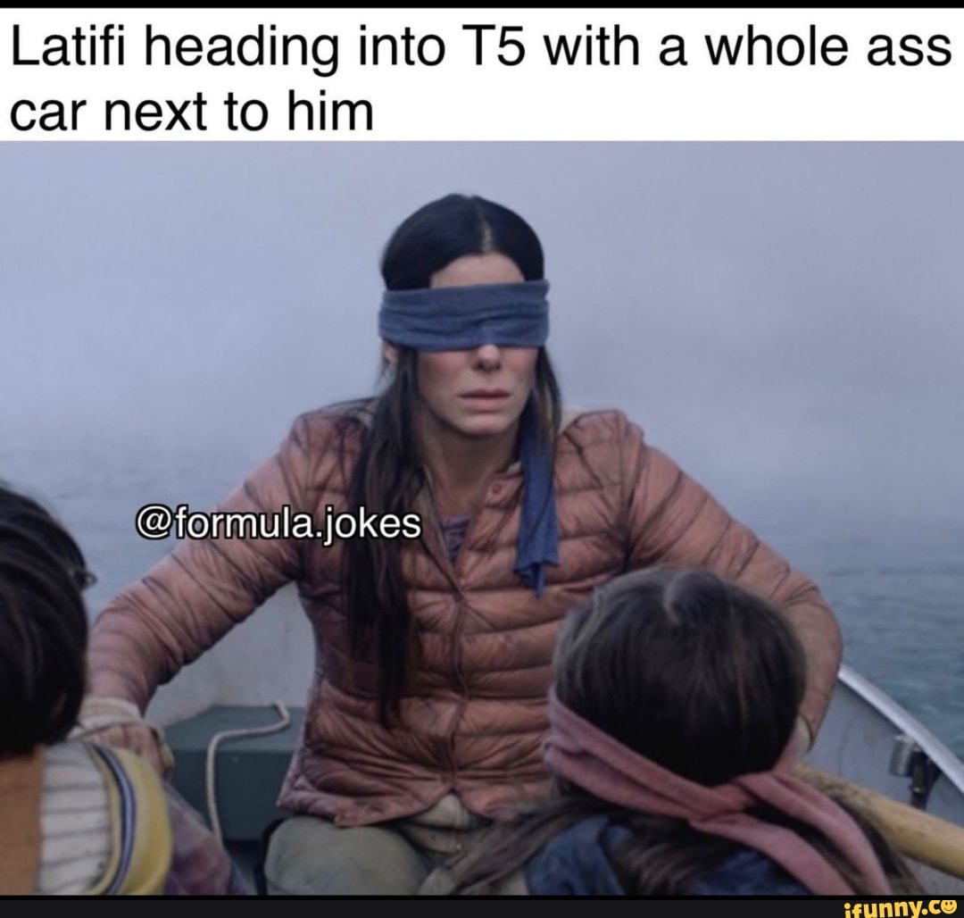 Latifi heading into TS with a whole ass car next to him @ formula jokes ...