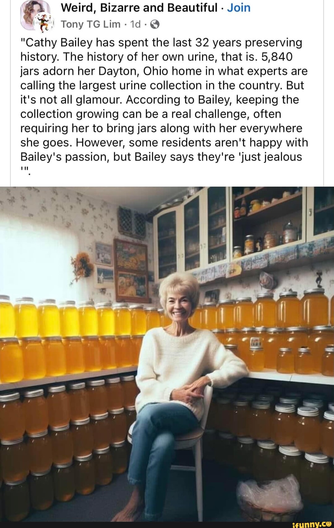 Weird, Bizarre and Beautiful Join Tony TG Lim "Cathy Bailey has spent ...