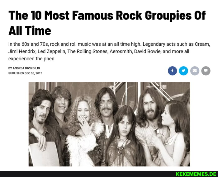 The 10 Most Famous Rock Groupies Of All Time In the and rock and roll ...