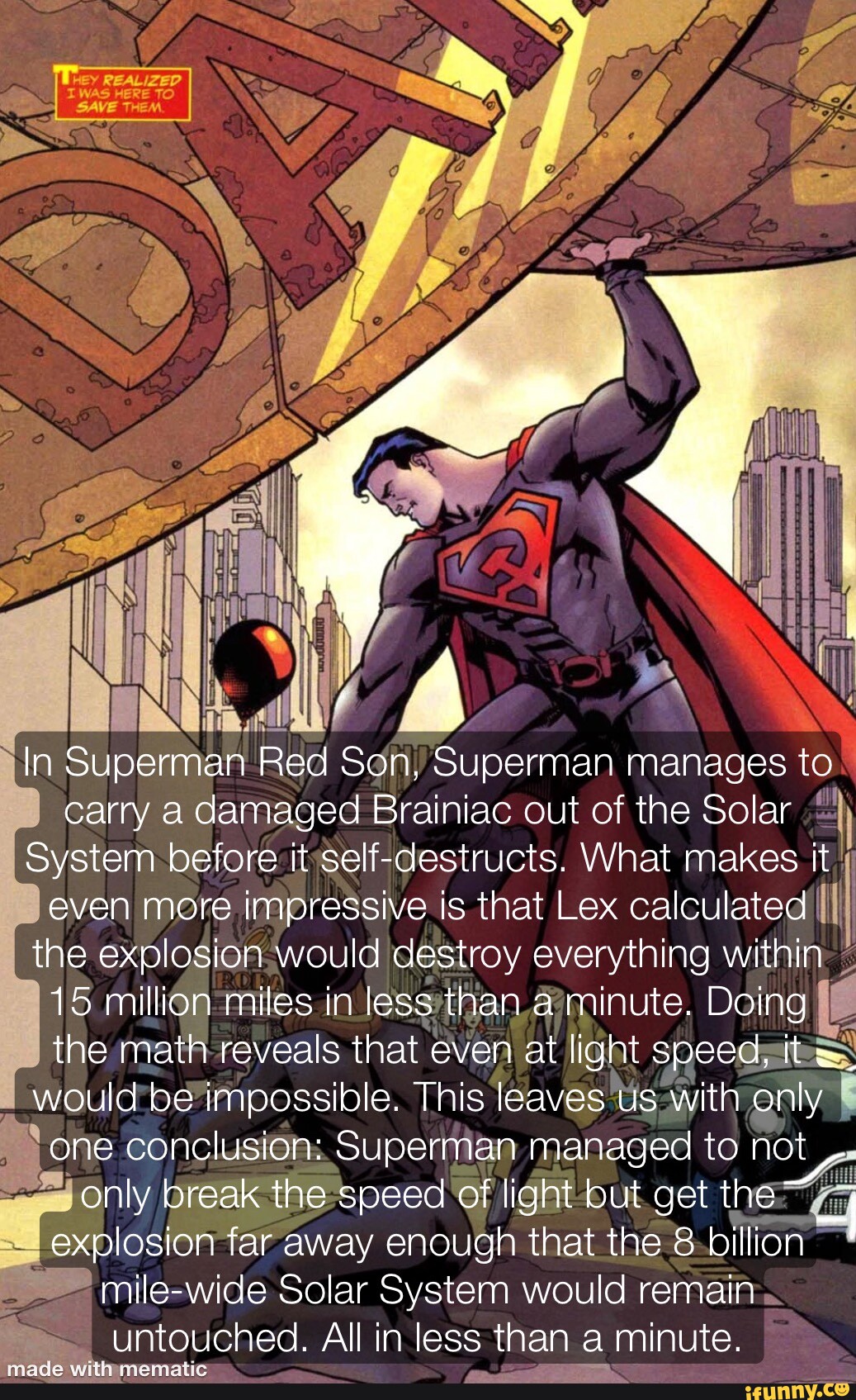 In Superman Red Son, Superman manages to carry a damaged Brainiac out ...