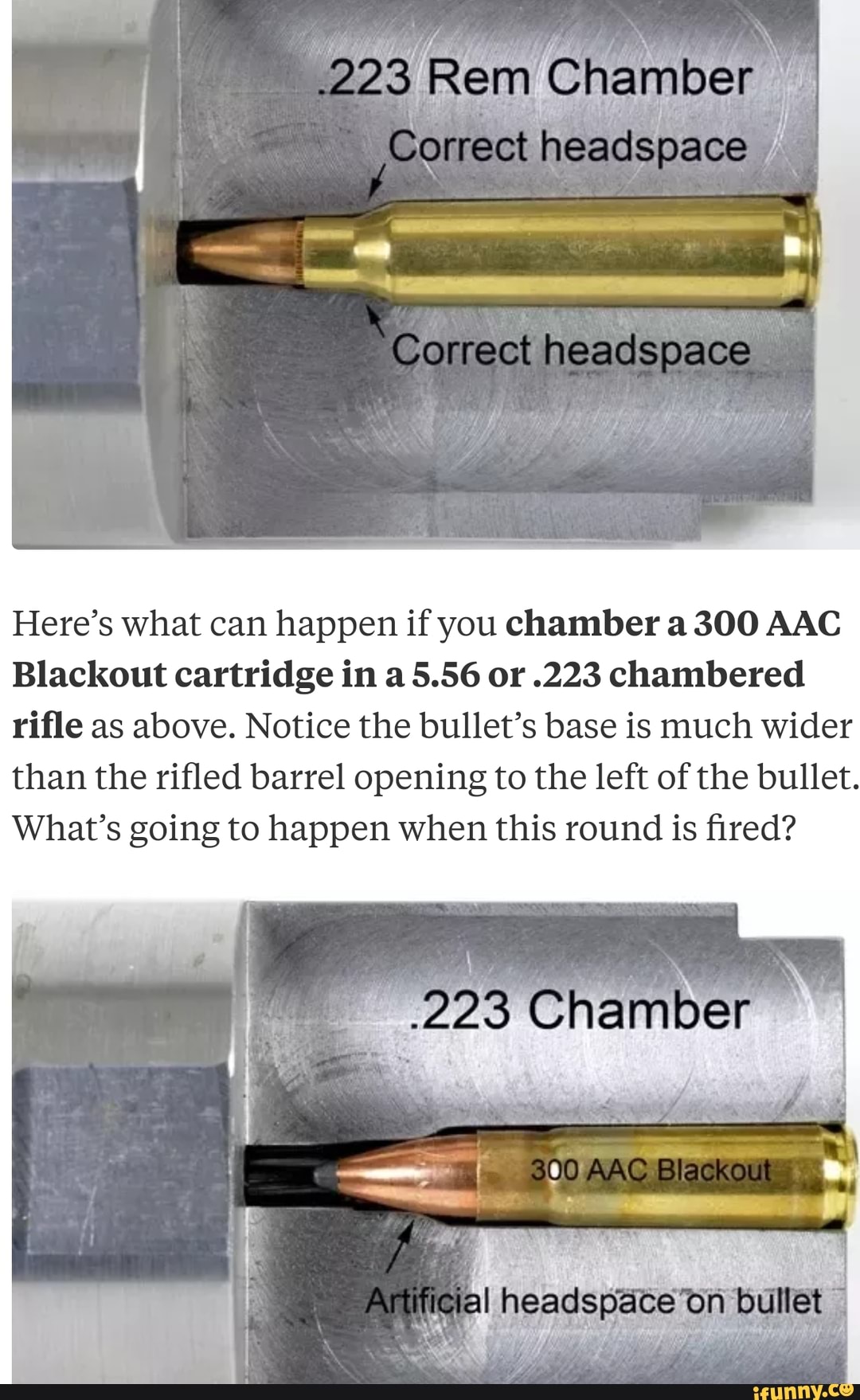 Here’s What can happen if you chamber a 300 AAC Blackout cartridge in a ...
