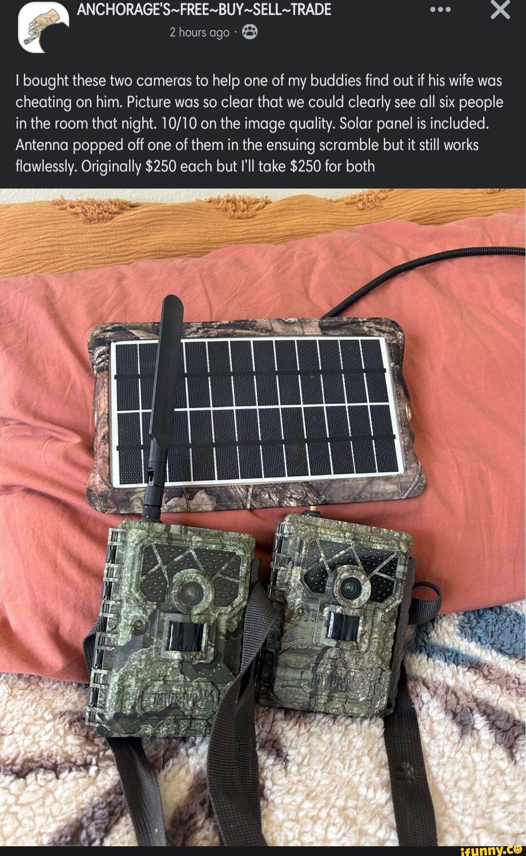 2 Hours Ago I Bought These Two Cameras To Help One Of My Buddies Find 9418