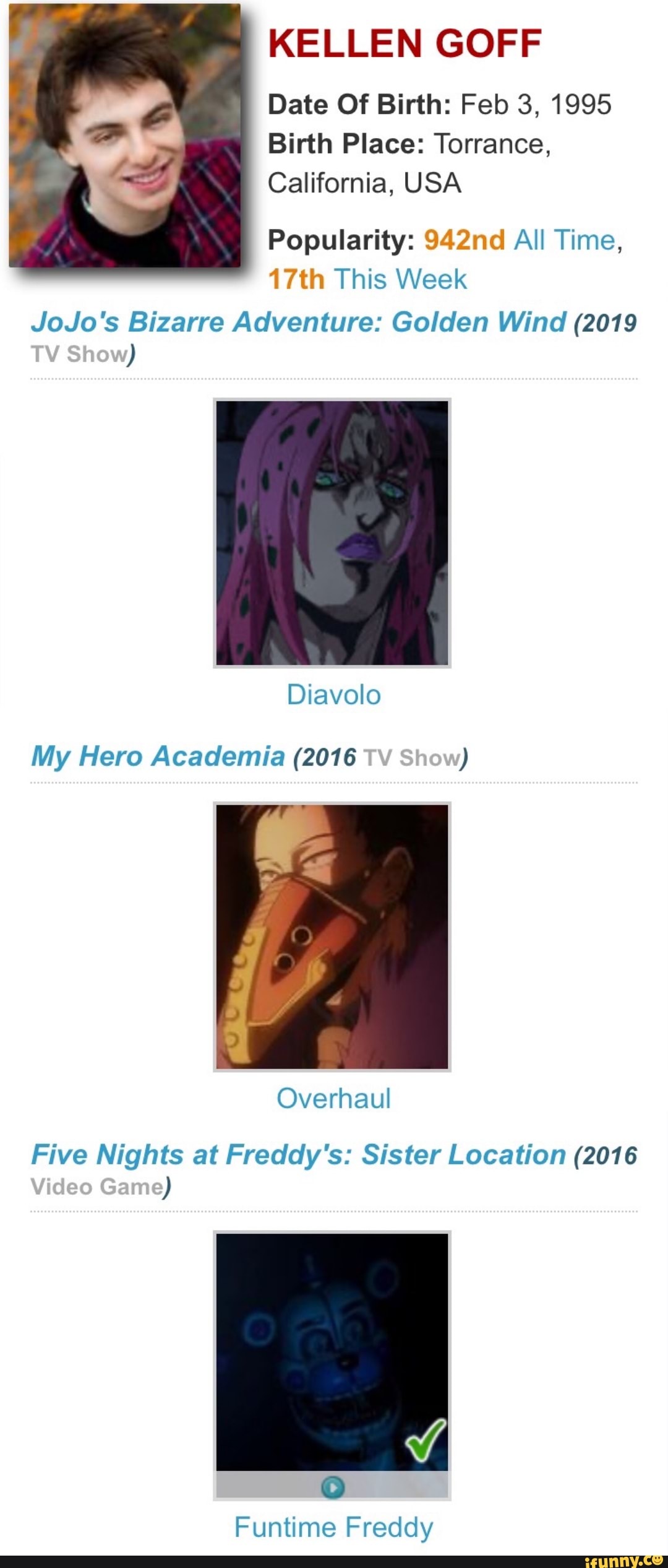 Kellengoff memes. Best Collection of funny Kellengoff pictures on iFunny