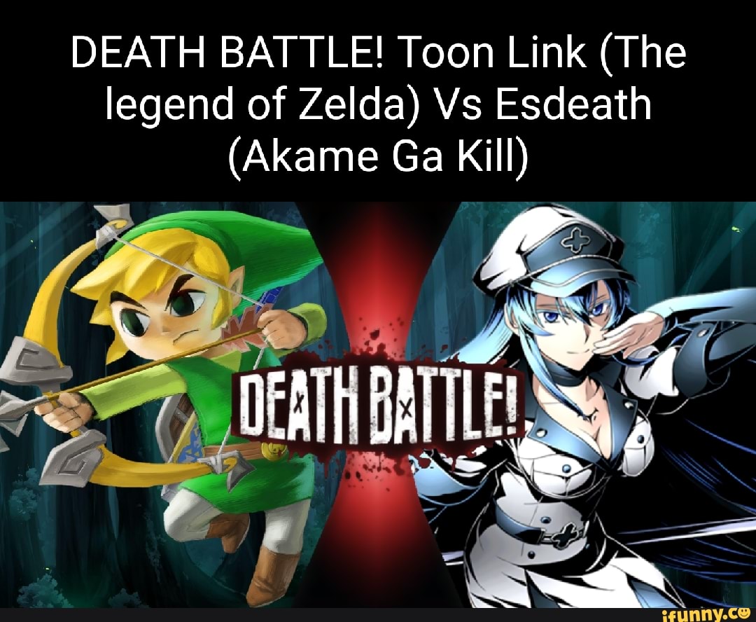 DEATH BATTLE! Toon Link (The legend of Zelda) Vs Esdeath (Akame Ga Kill ...