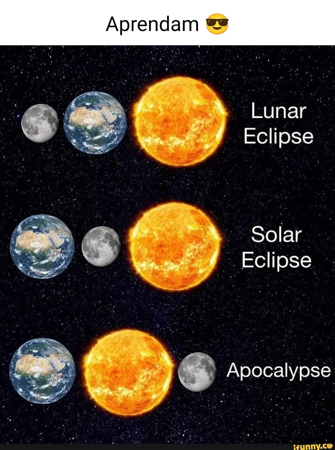 Aprendam O I Lunar Eclipse Solar Eclipse Apocalypse - )