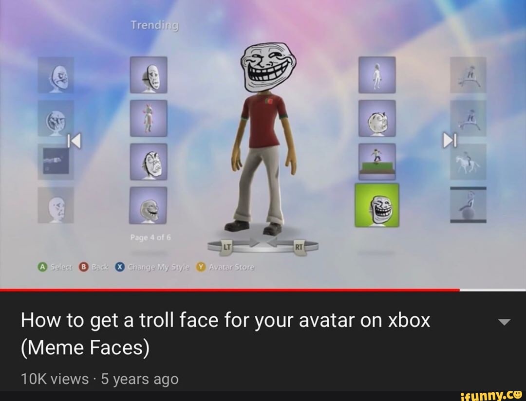 Get troll face for your xbox (Meme Faces) - iFunny