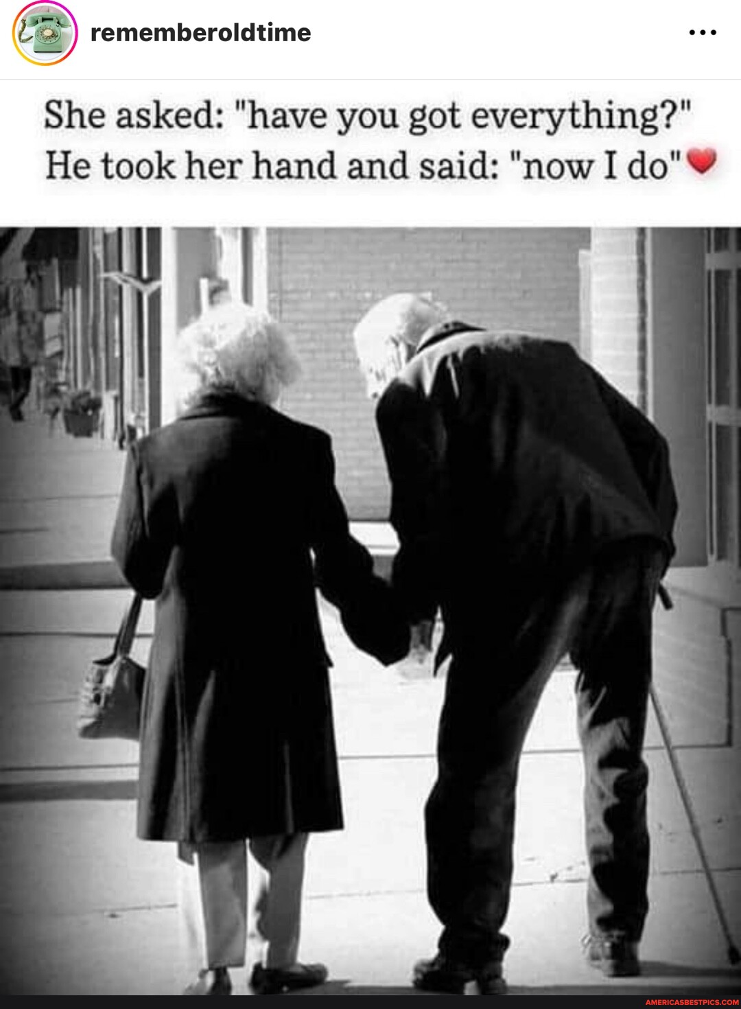 Rememberoldtime She asked: "have you got everything?" He took her hand ...