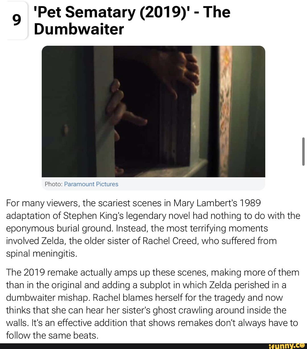 'Pet Sematary (2019)'- The Dumbwaiter Photo: Paramount Pictures For ...