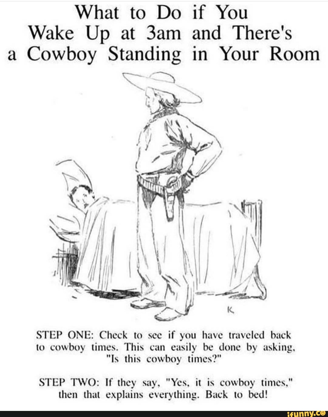 What to Do if You Wake Up at 3am and There's a Cowboy Standing in Your ...