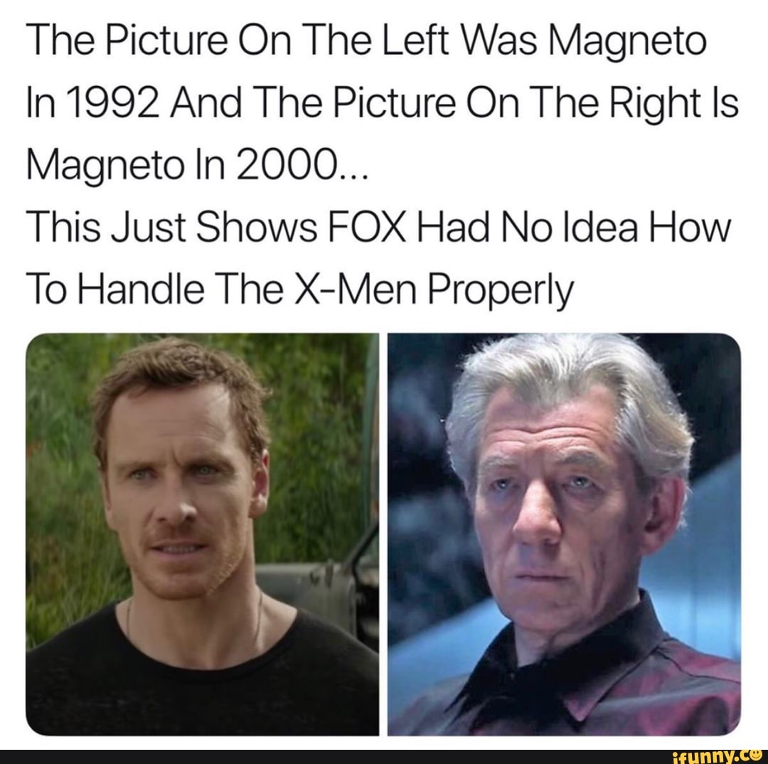 The Picture On The Left Was Magneto In 1992 And The Picture On The ...