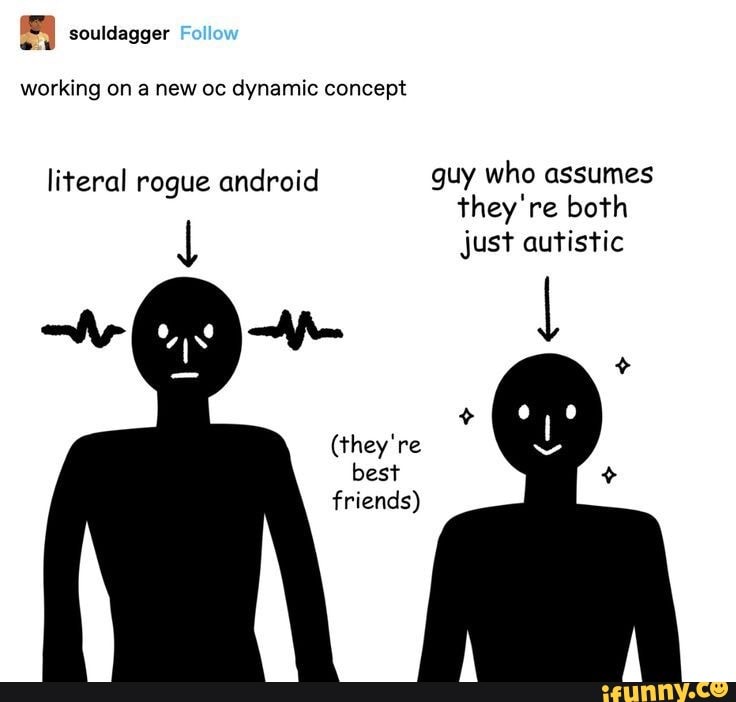 Working on a new oc dynamic concept literal rogue android guy who ...