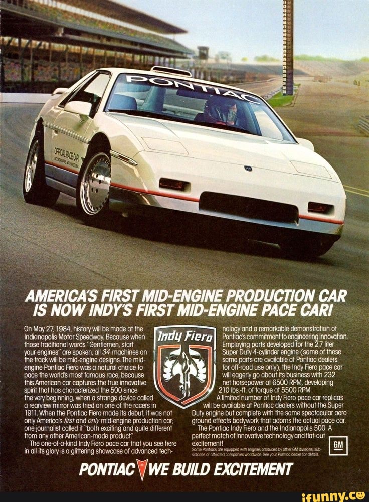 AMERICA'S FIRST MID-ENGINE PRODUCTION CAR IS NOW INDY'S FIRST MID ...