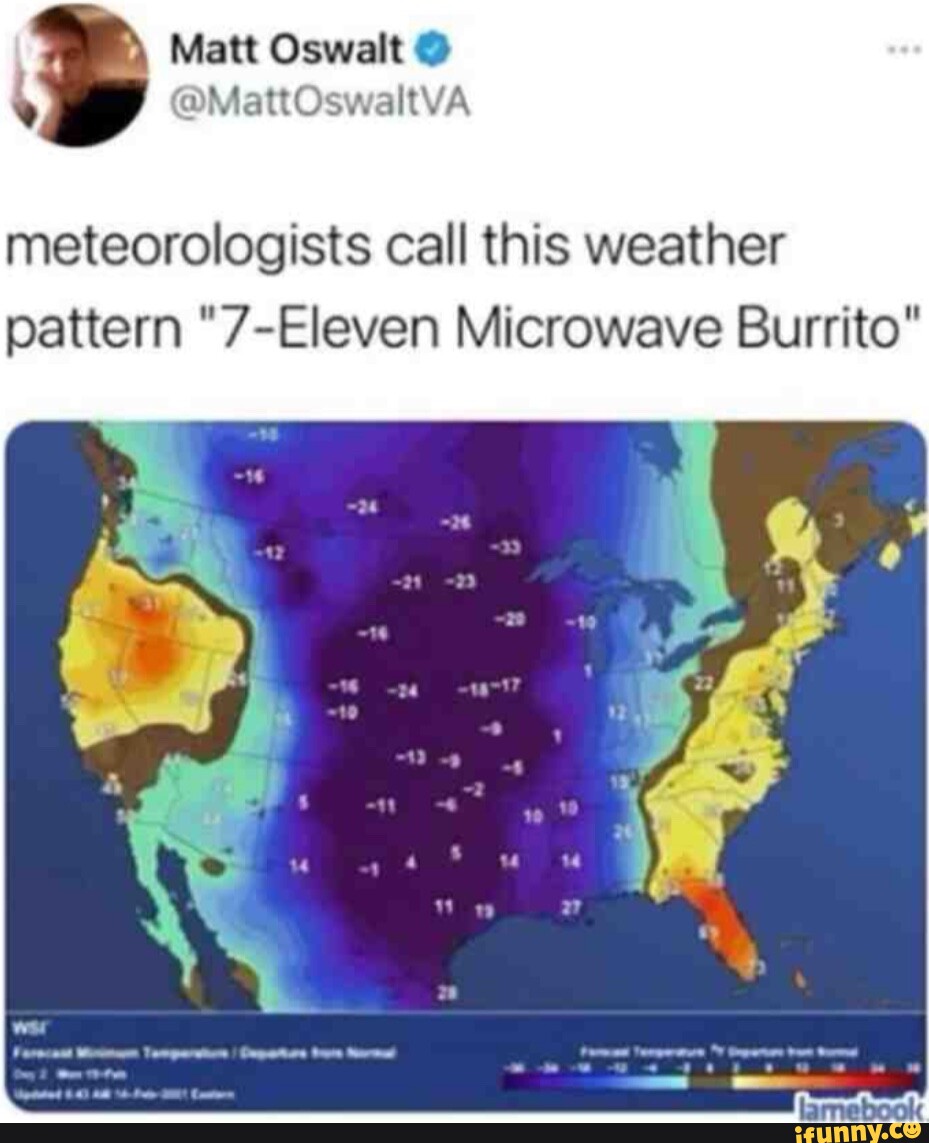 Matt Oswalt e alt A meteorologists call this weather pattern "7-Eleven ...