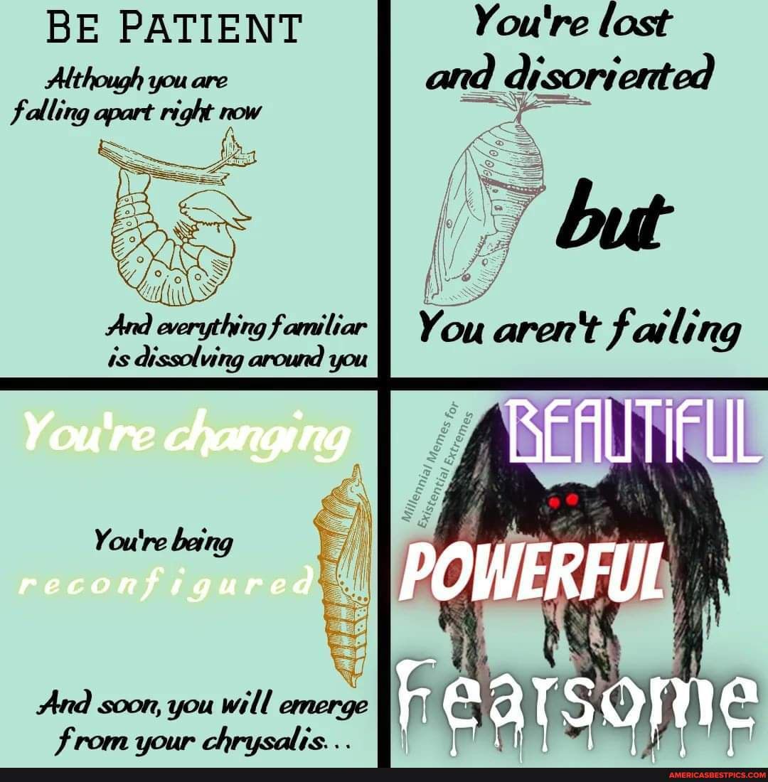 Source: Millennial Memes for Existential Extremes - BE PATIENT You're ...