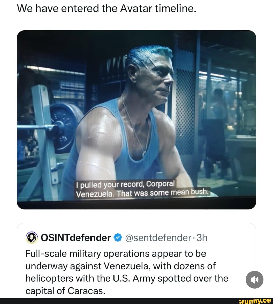 We have entered the Avatar timeline. I pulled your record, Corporal ...