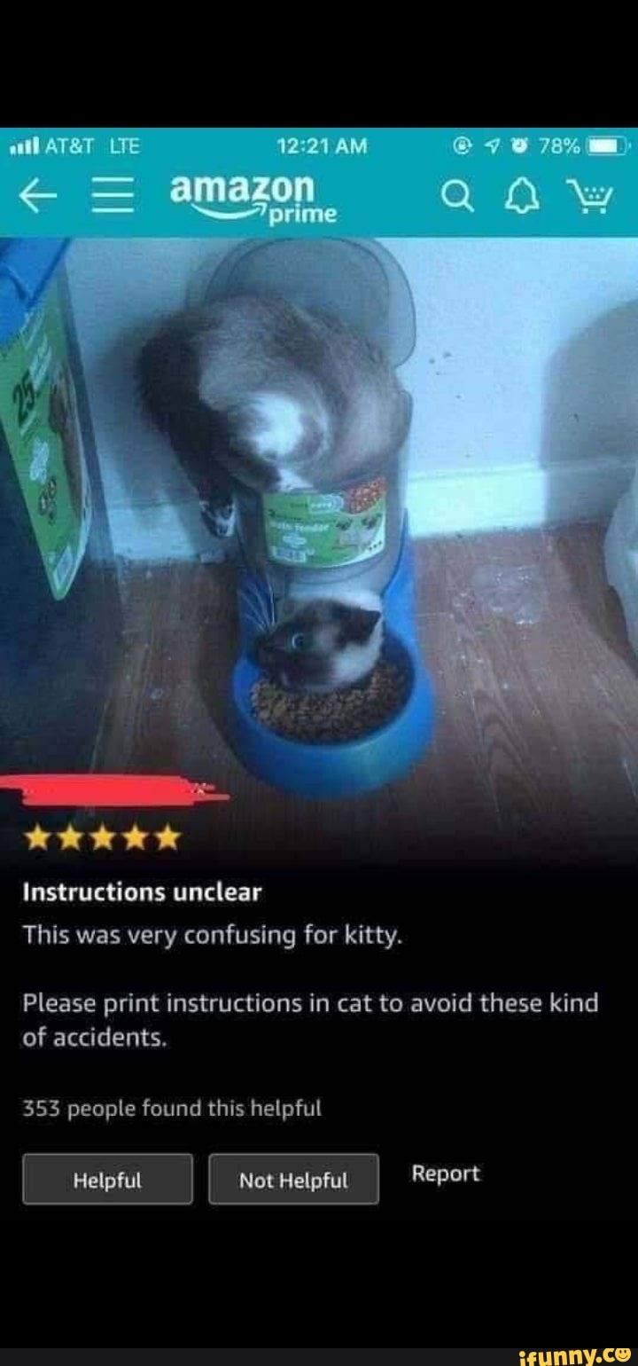 Confusing Instructions