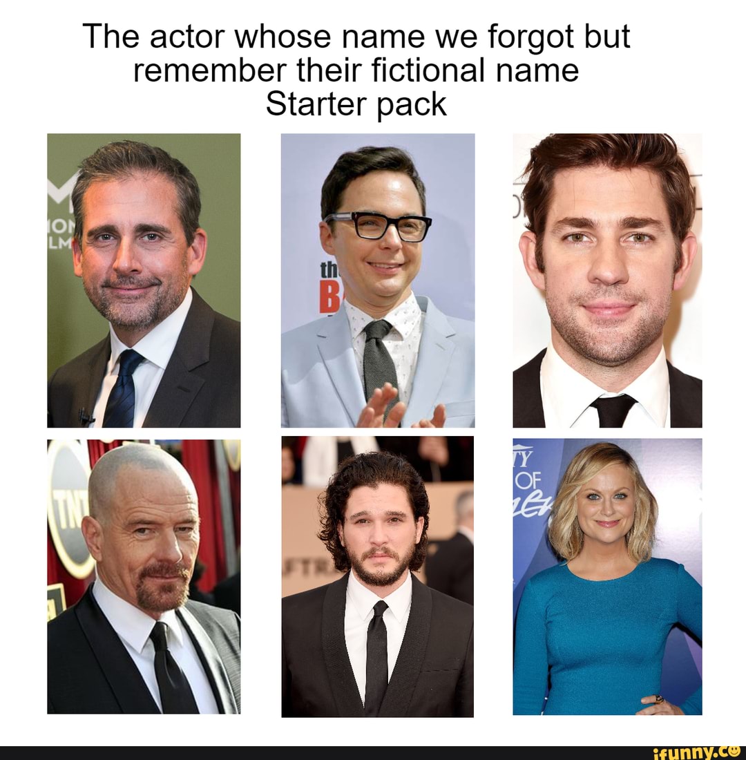 The actor whose name we forgot but remember their fictional name ...