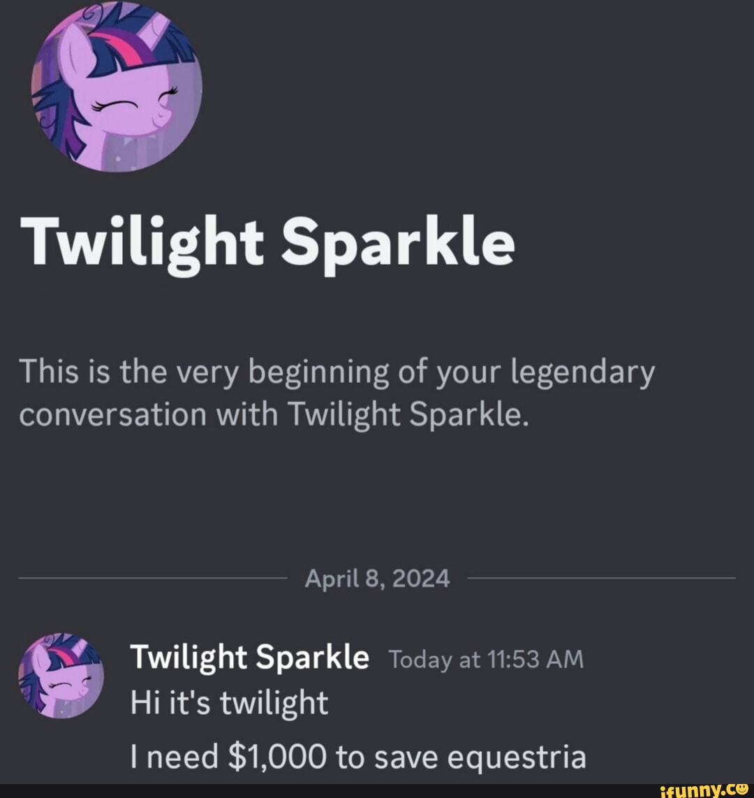 Twilight Sparkle This is the very beginning of your legendary ...
