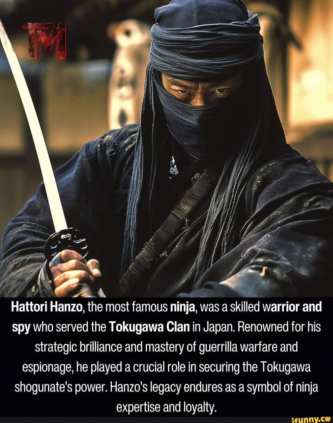 Hattori Hanzo, the most famous ninja, was a skilled warrior and spy who ...