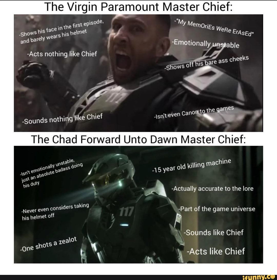 Inthe first and parely We -Acts nothing like Chief -Sounds nothing like ...